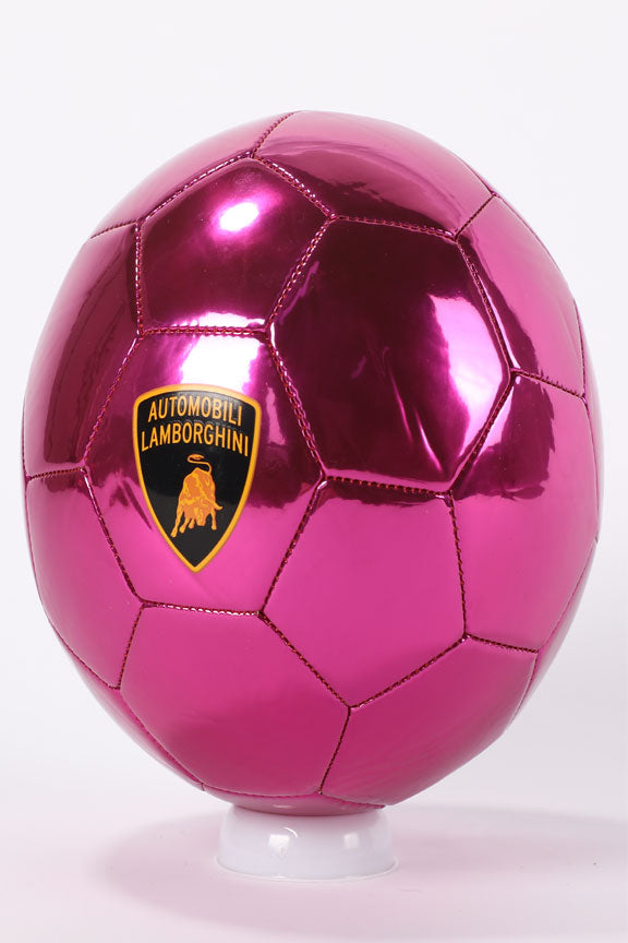 LAMBORGHINI #5 METALLIC PVC SOCCER BALL - PINK | Sameo