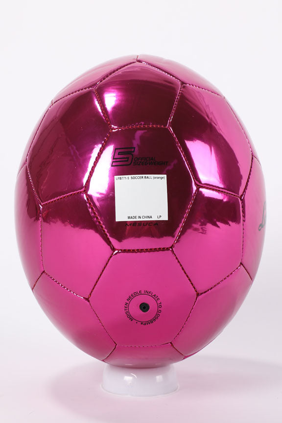 LAMBORGHINI #5 METALLIC PVC SOCCER BALL - PINK | Sameo