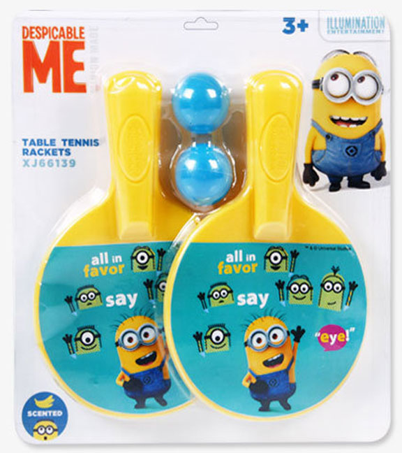 MINIONS PING-PONG/TABLE TENNIS RACKET SET | Sameo