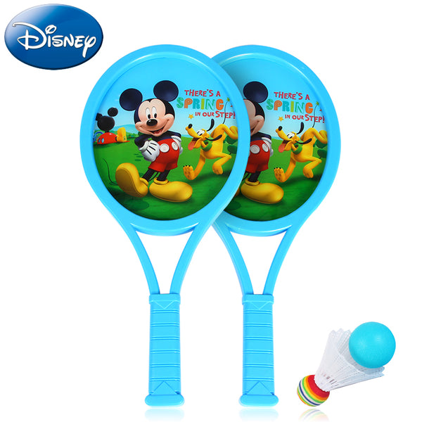 DISNEY MICKEY KIDS PLASTIC BADMINTON/TENNIS RACKET SET | Sameo